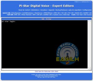 Actualizar firmware Pi-Star desde el dashboard - EA1HLH.es